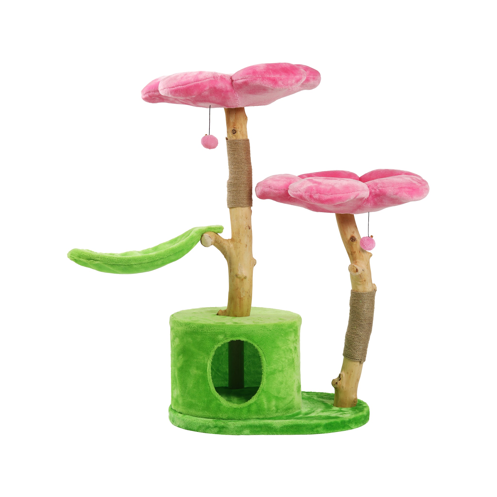 Azalea Tres Flower Cat Tree & Condo, Large, Hot Pink, Kbspets – KBSPETS