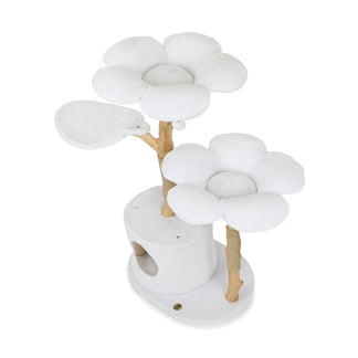 Cozy Plush Blanc Tres - KBS Floral Cat Tree – KBSPETS